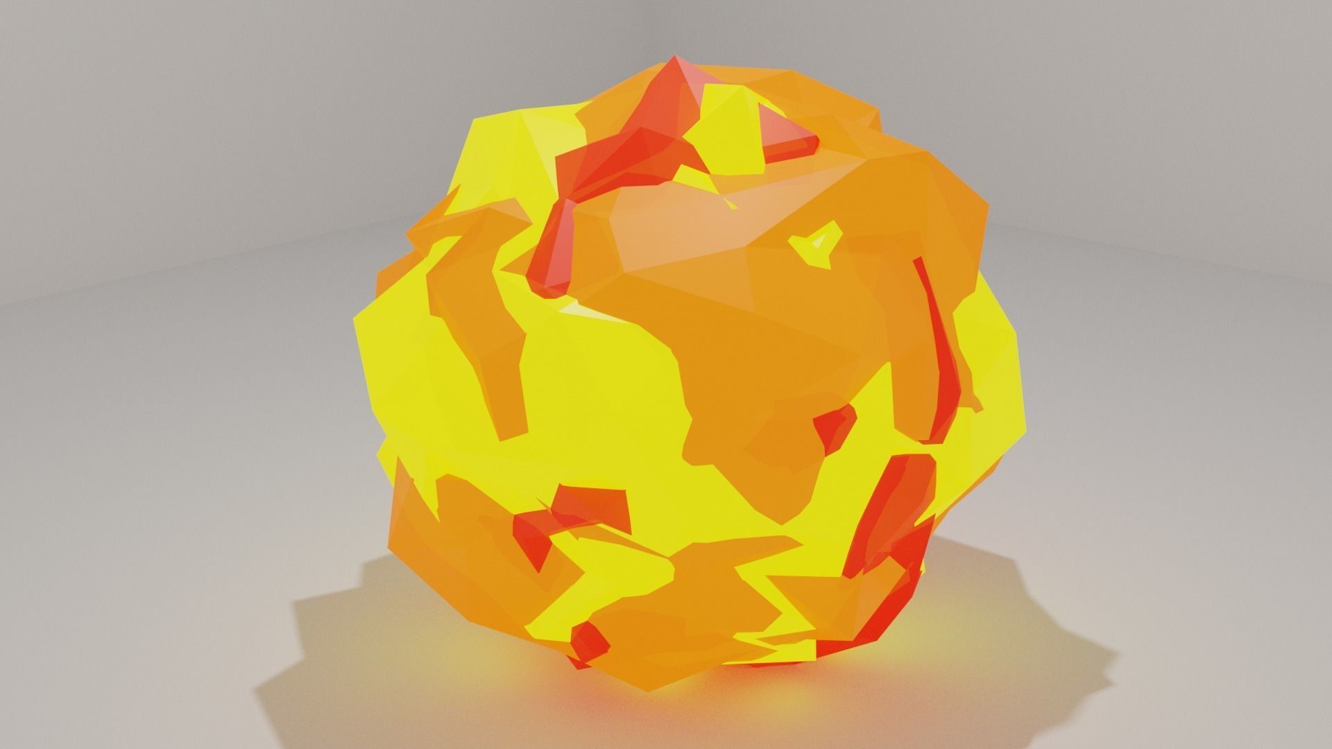 Low Poly Explosion free VR / AR / low-poly 3D model animated | CGTrader