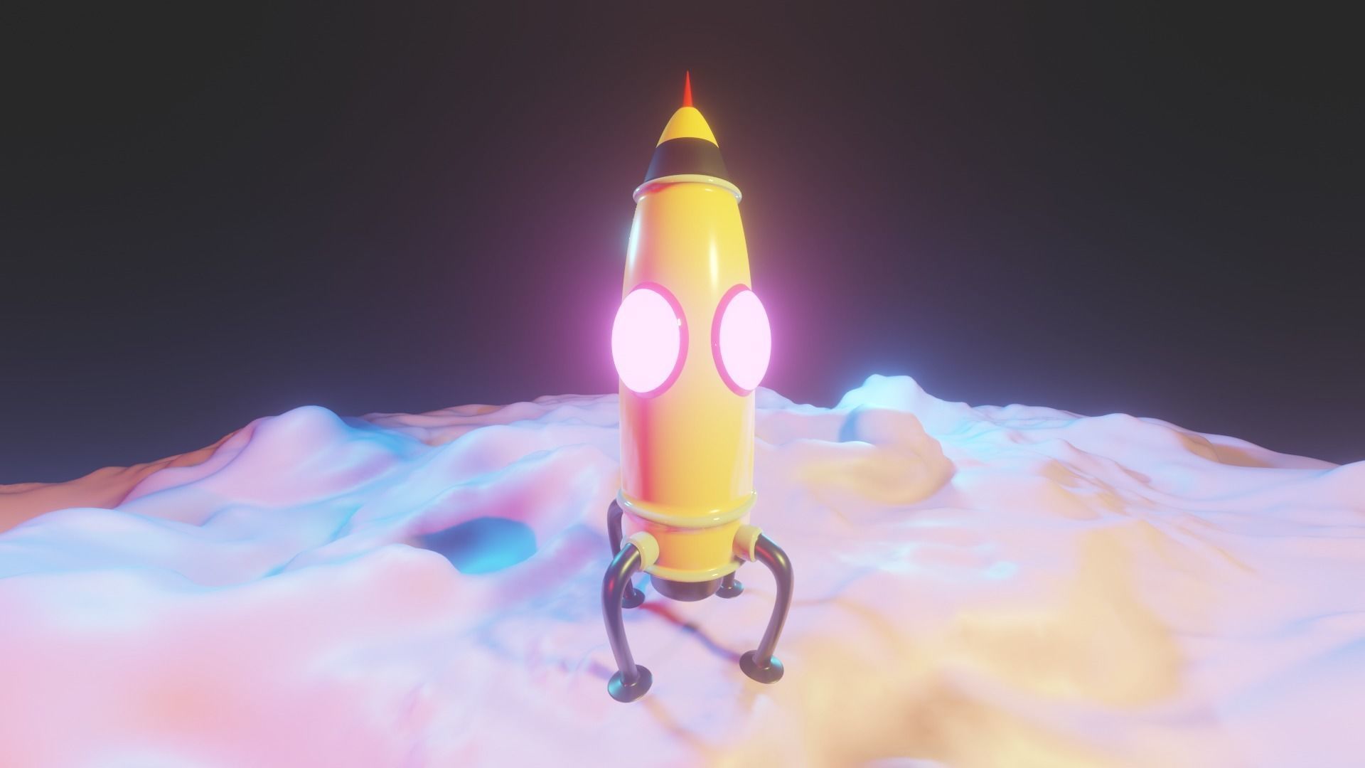 3D model Cartoon Rocket VR / AR / low-poly | CGTrader