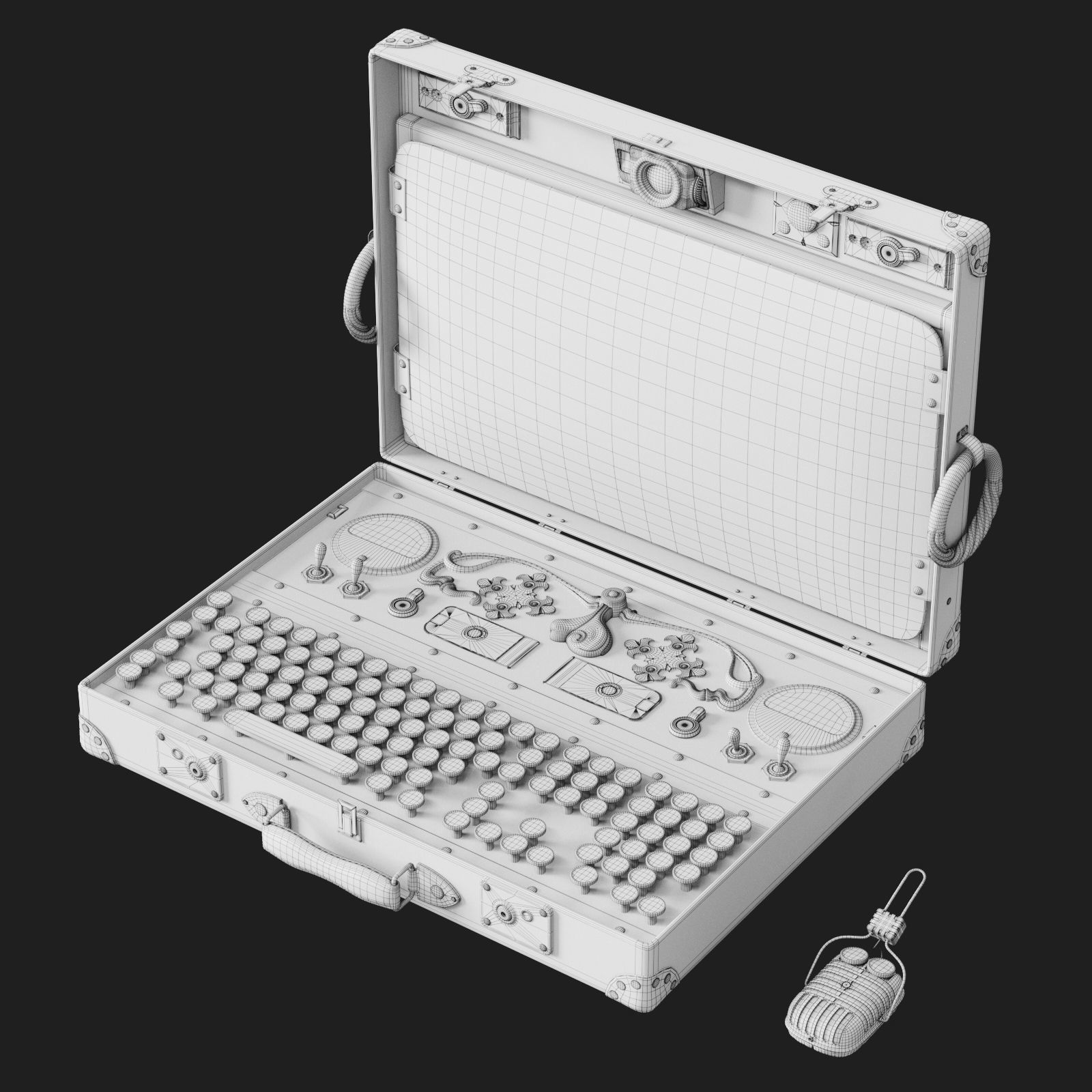 Steampunk Laptop 3D model | CGTrader