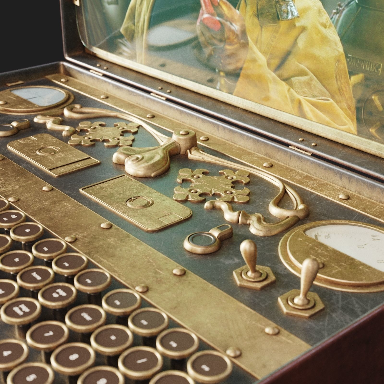 Steampunk Laptop 3D model | CGTrader