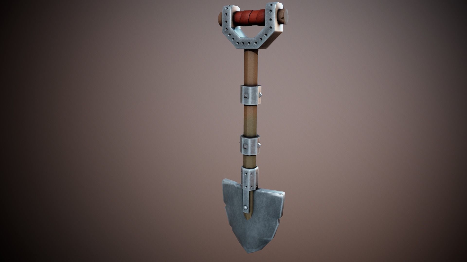 3D model Stylized Shovel - Tutorial Included VR / AR / low-poly | CGTrader