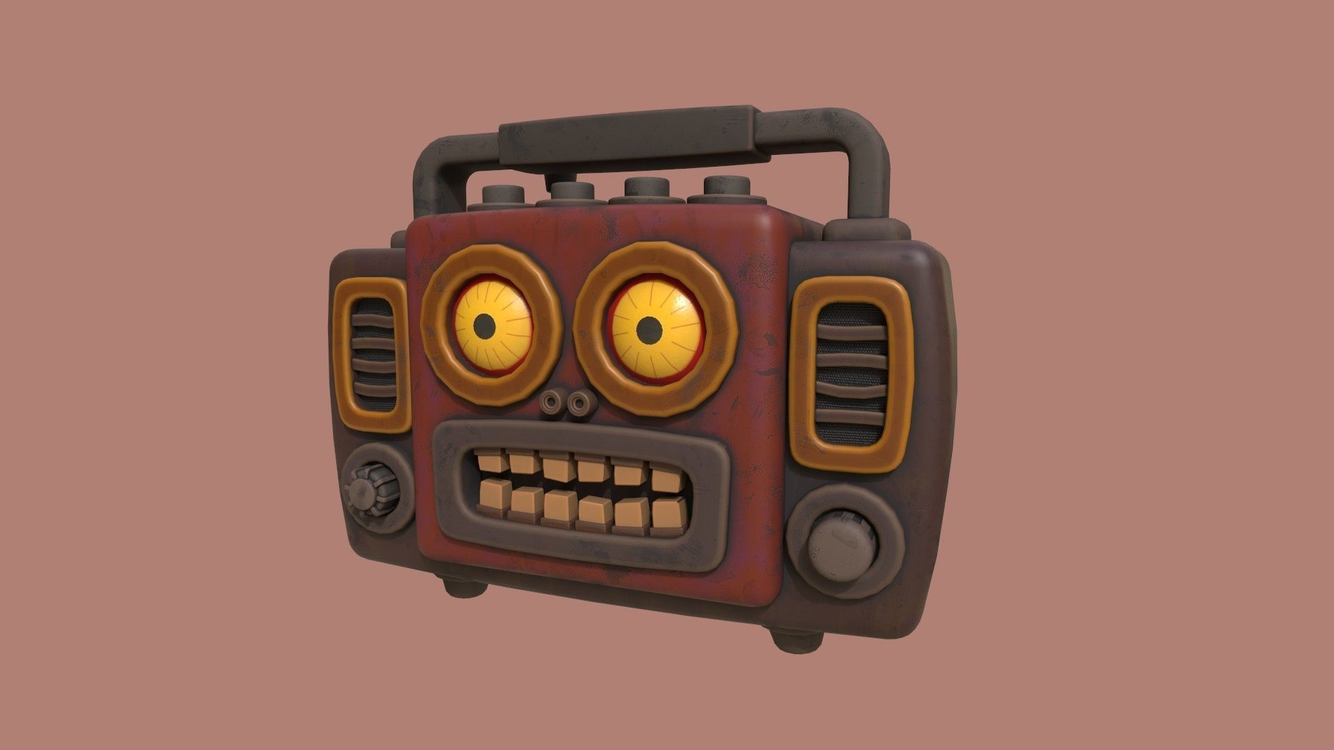 3D model Stylized Creepy Imp Boombox VR / AR / low-poly | CGTrader