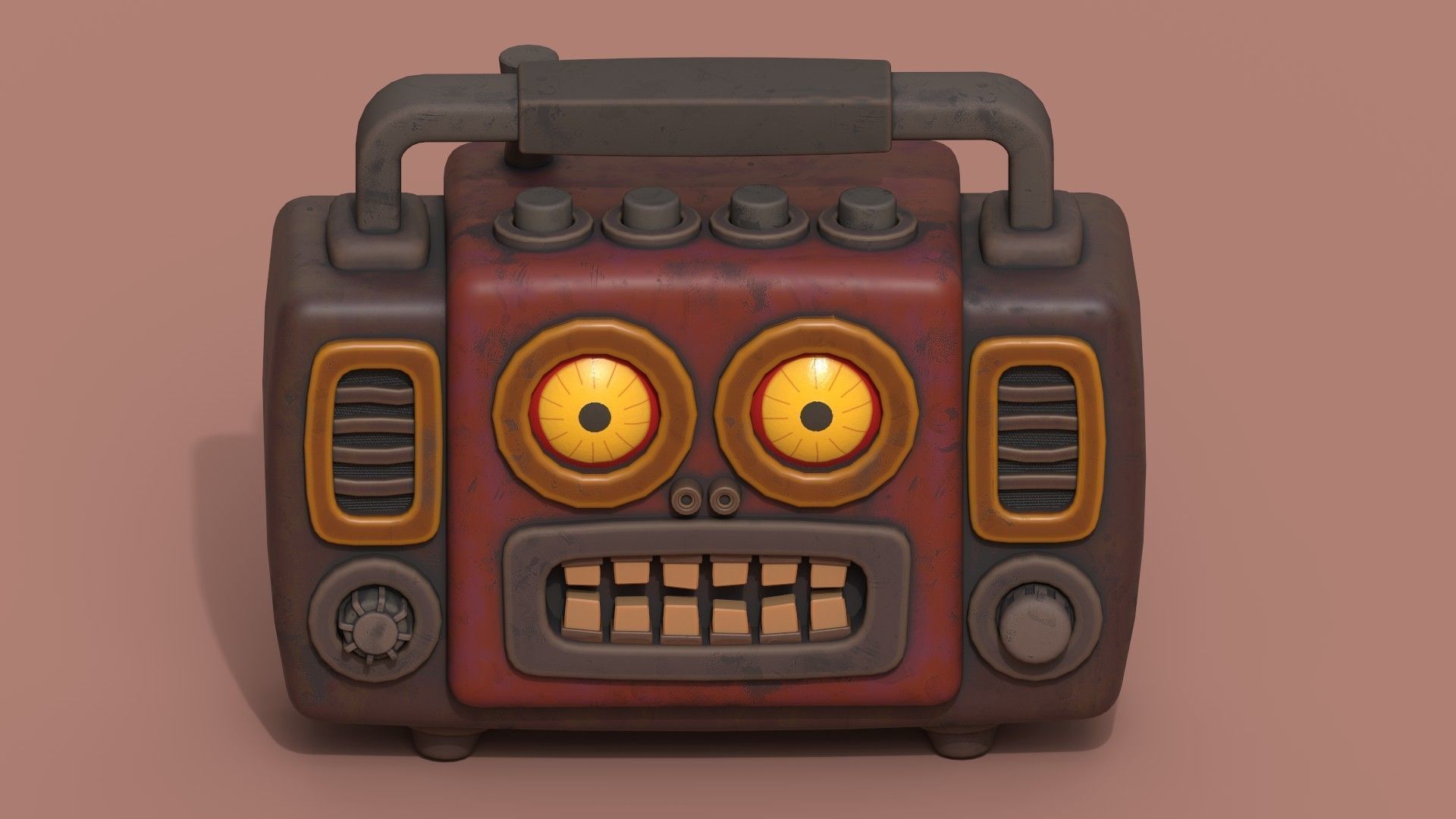 3D model Stylized Creepy Imp Boombox VR / AR / low-poly | CGTrader