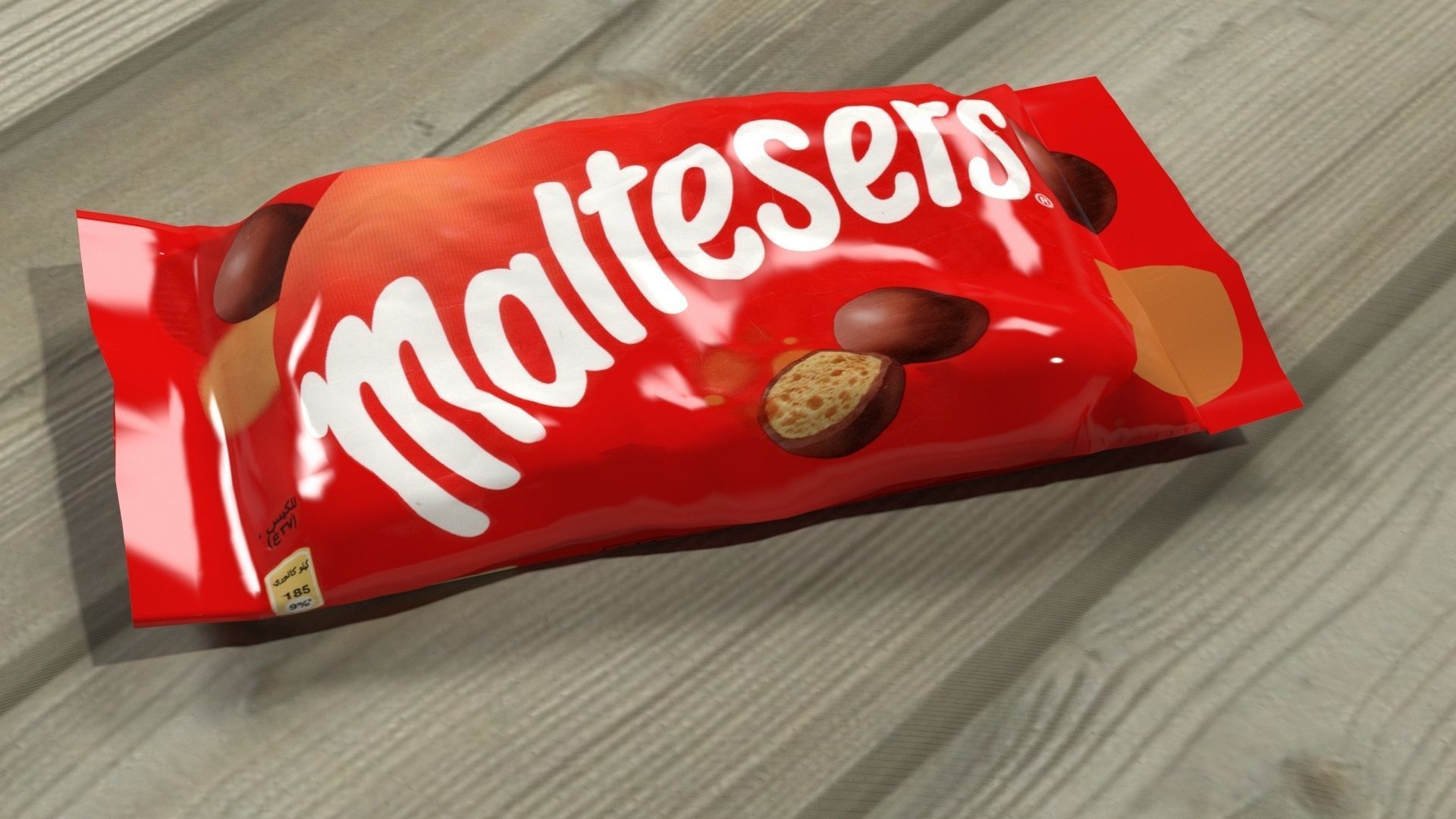 Maltesers paper bag 3D model | CGTrader