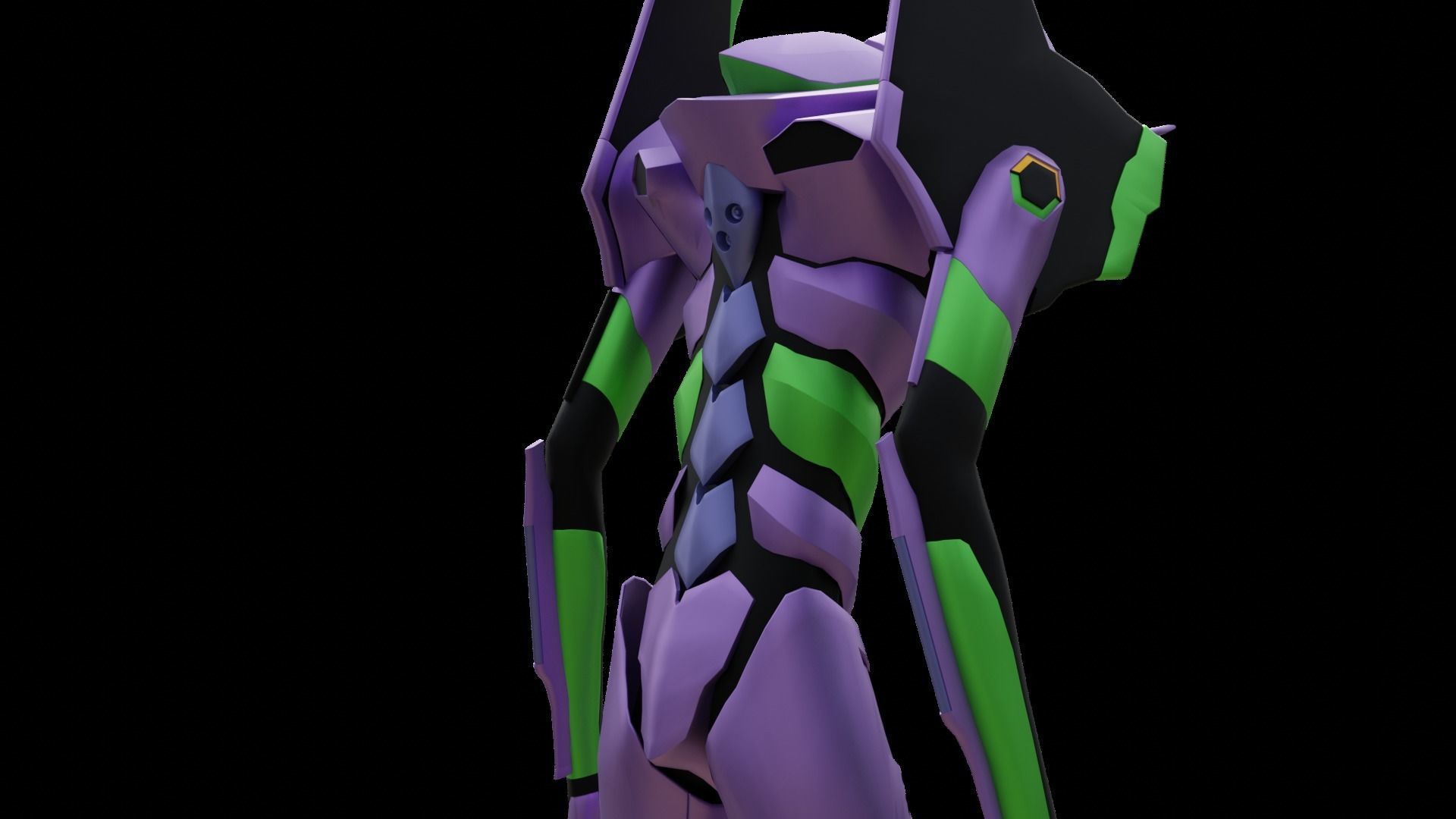 3D model Rigged EVA 01 Unit Neon Genesis Evangelion VR / AR / low-poly ...