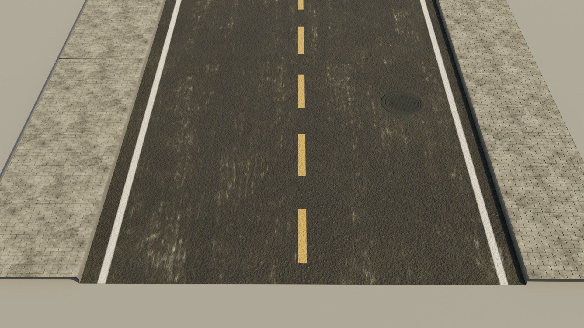 3D model City Street Road Lowpoly Assets Pack VR / AR / low-poly | CGTrader