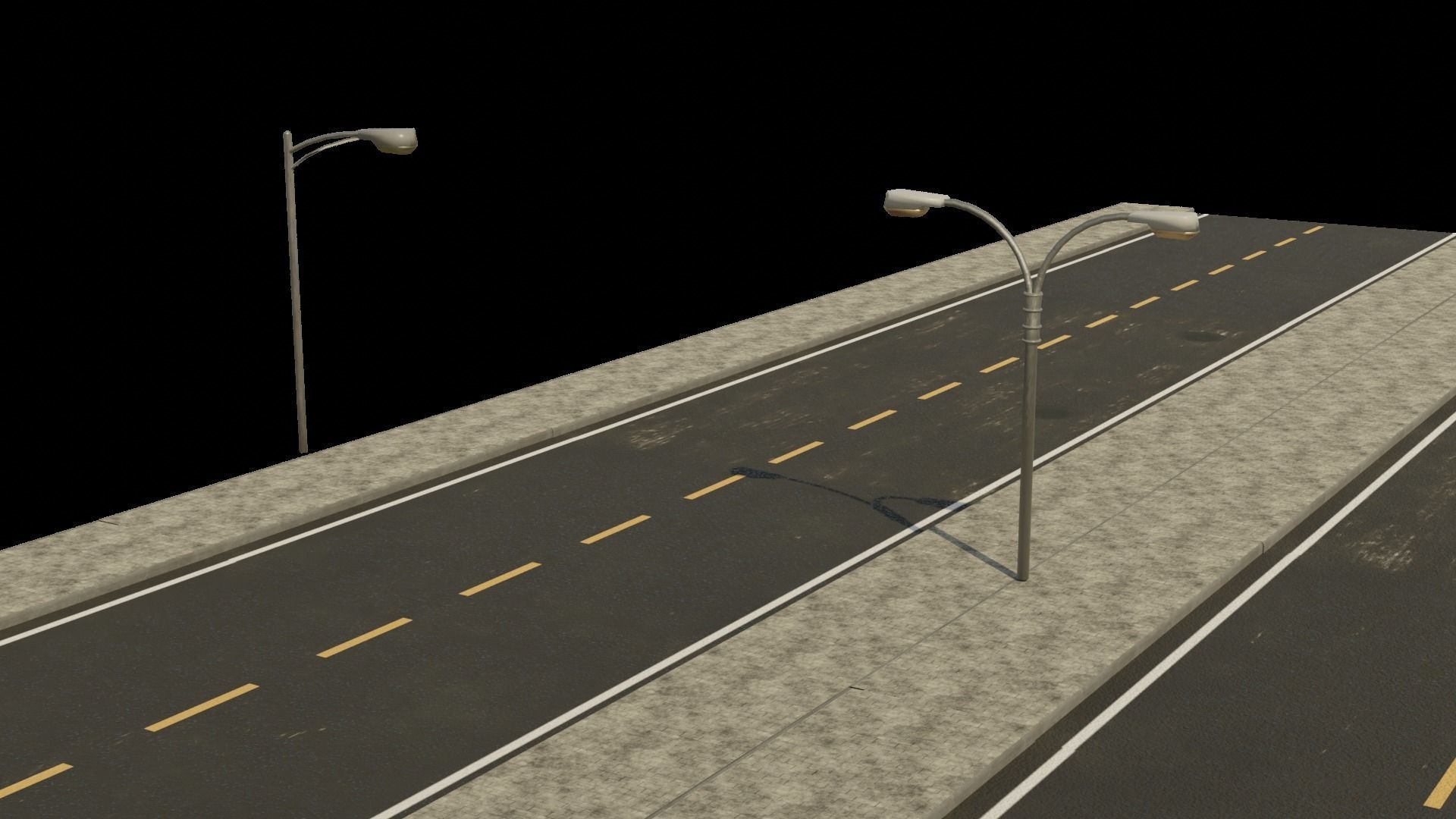 3D model City Street Road Lowpoly Assets Pack VR / AR / low-poly | CGTrader