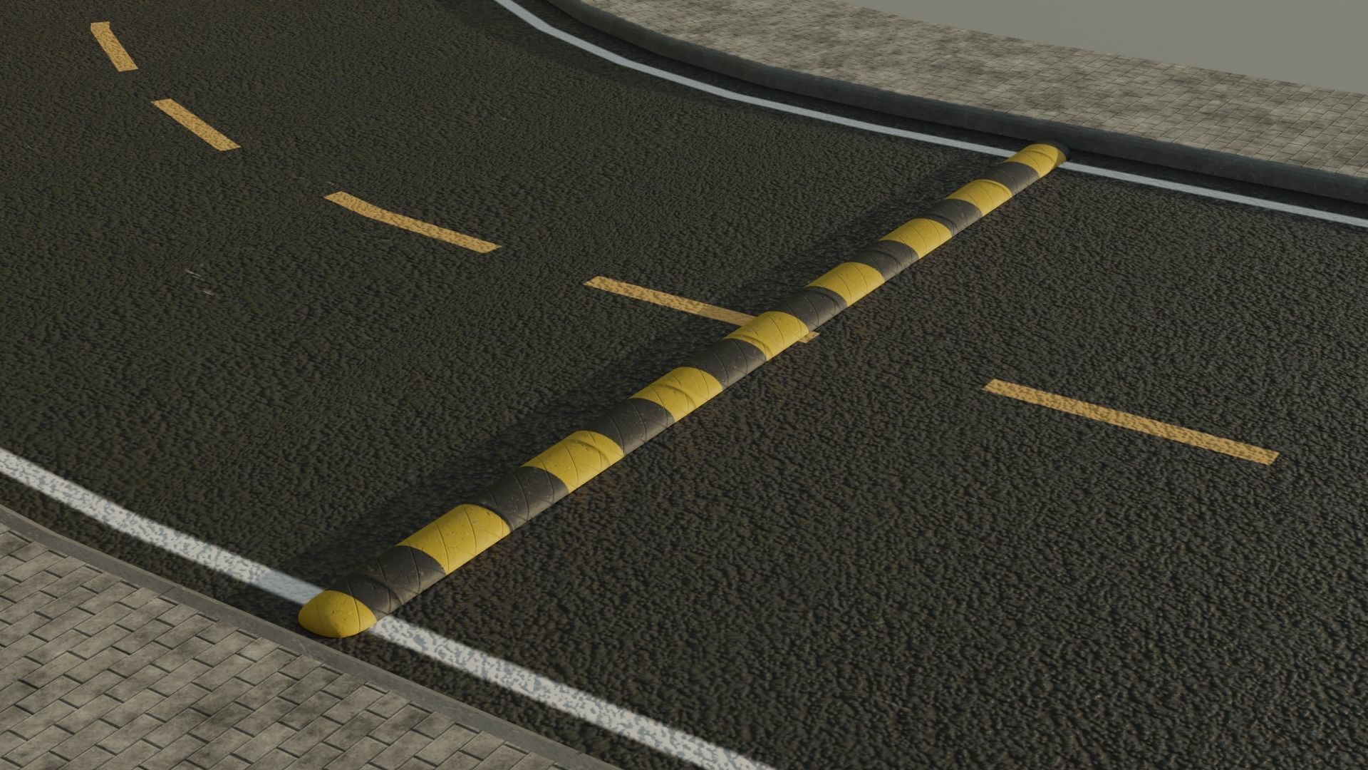 3D model City Street Road Lowpoly Assets Pack VR / AR / low-poly | CGTrader