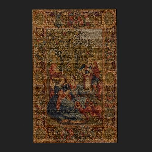 3D model Month of October Tapestry VR / AR / low-poly | CGTrader