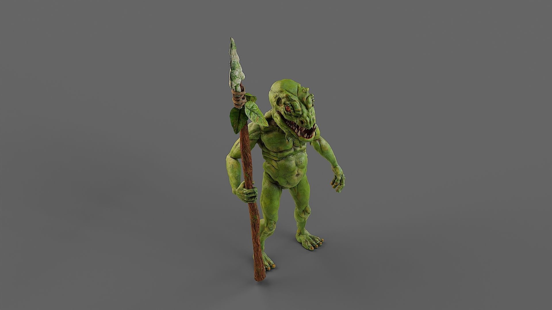 3D model Fantasy swamp goblin character animated VR / AR / low-poly ...