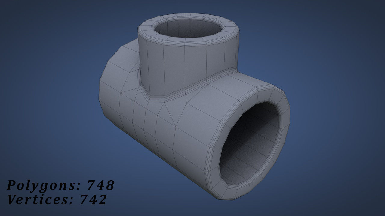 3D model Set of modular PVC pipes VR / AR / low-poly | CGTrader
