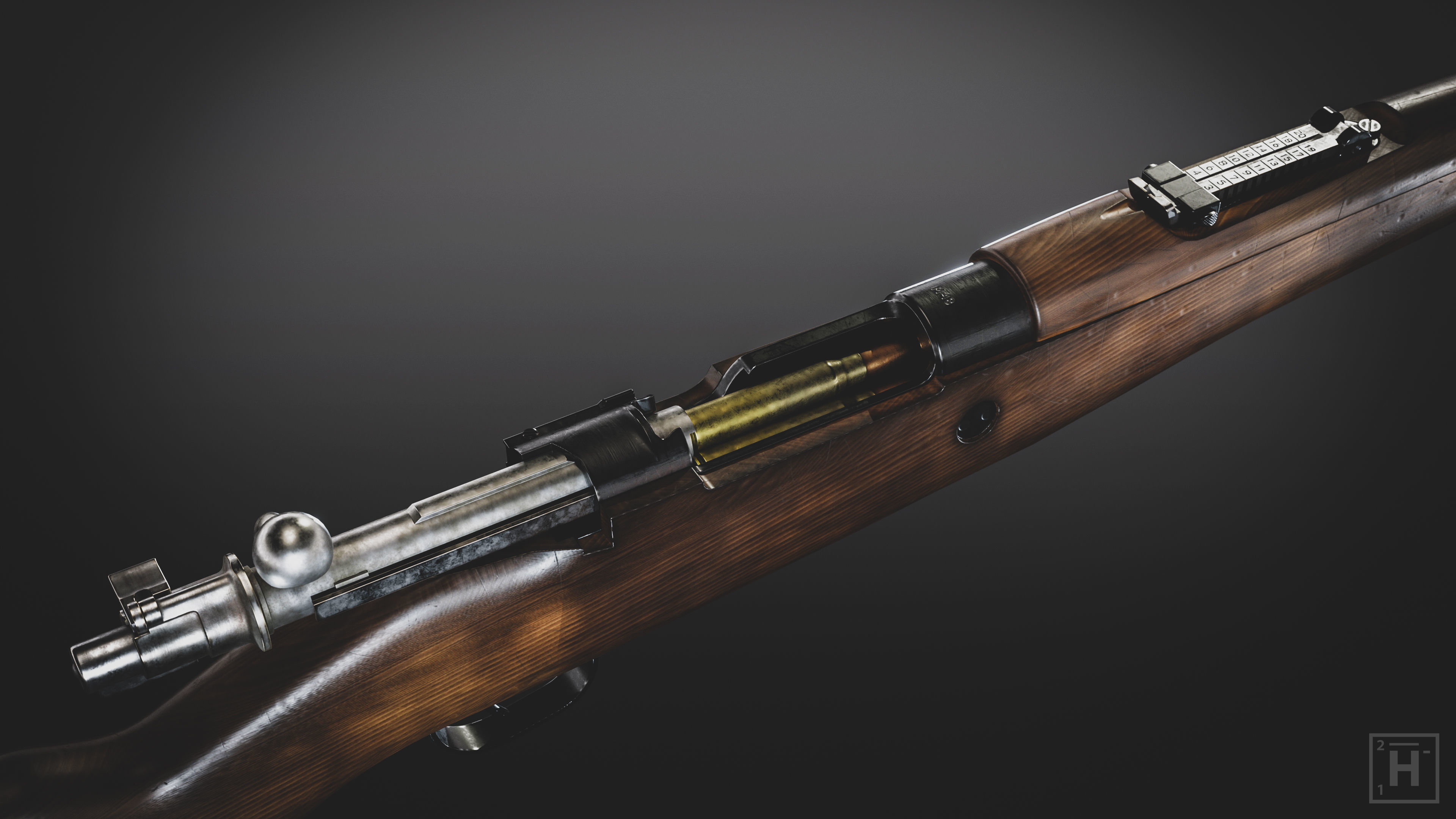 3D model M48 Rifle VR / AR / low-poly | CGTrader