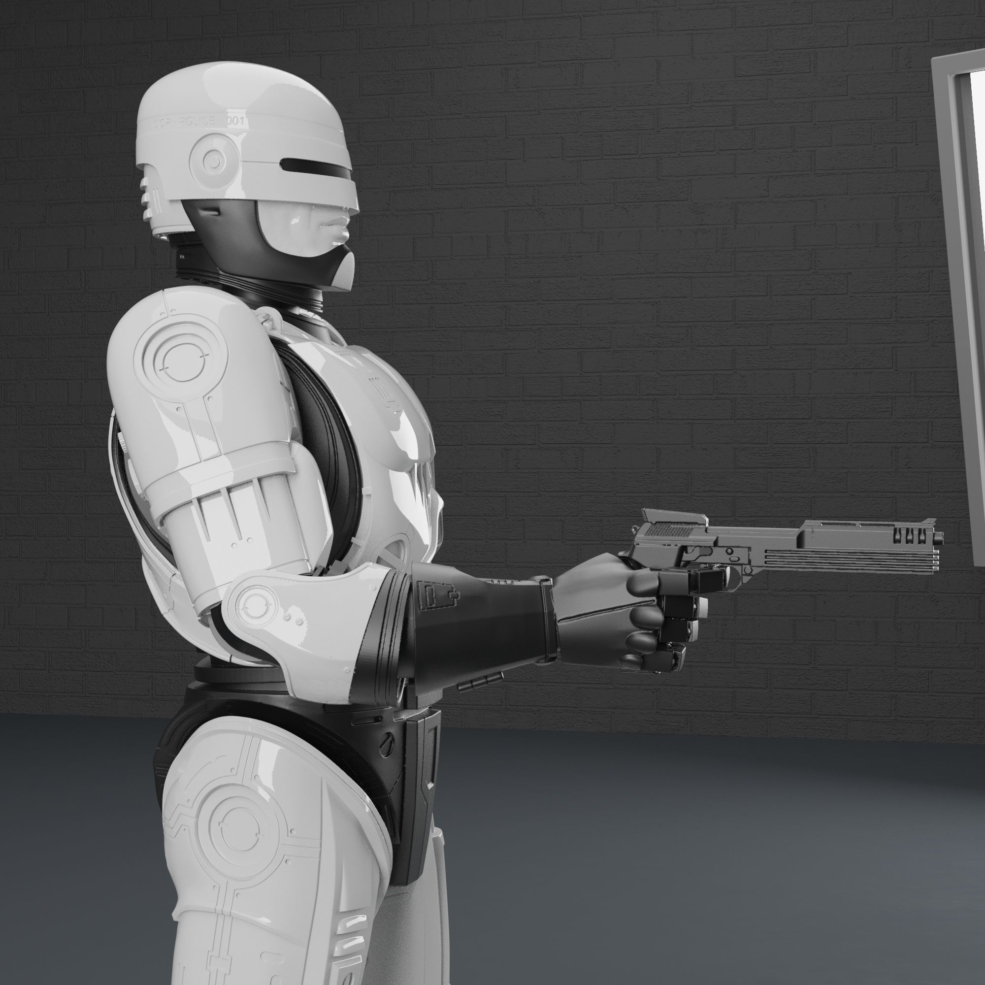ROBOCOP STATUE FOR 3D PRINTING 3D model 3D printable | CGTrader