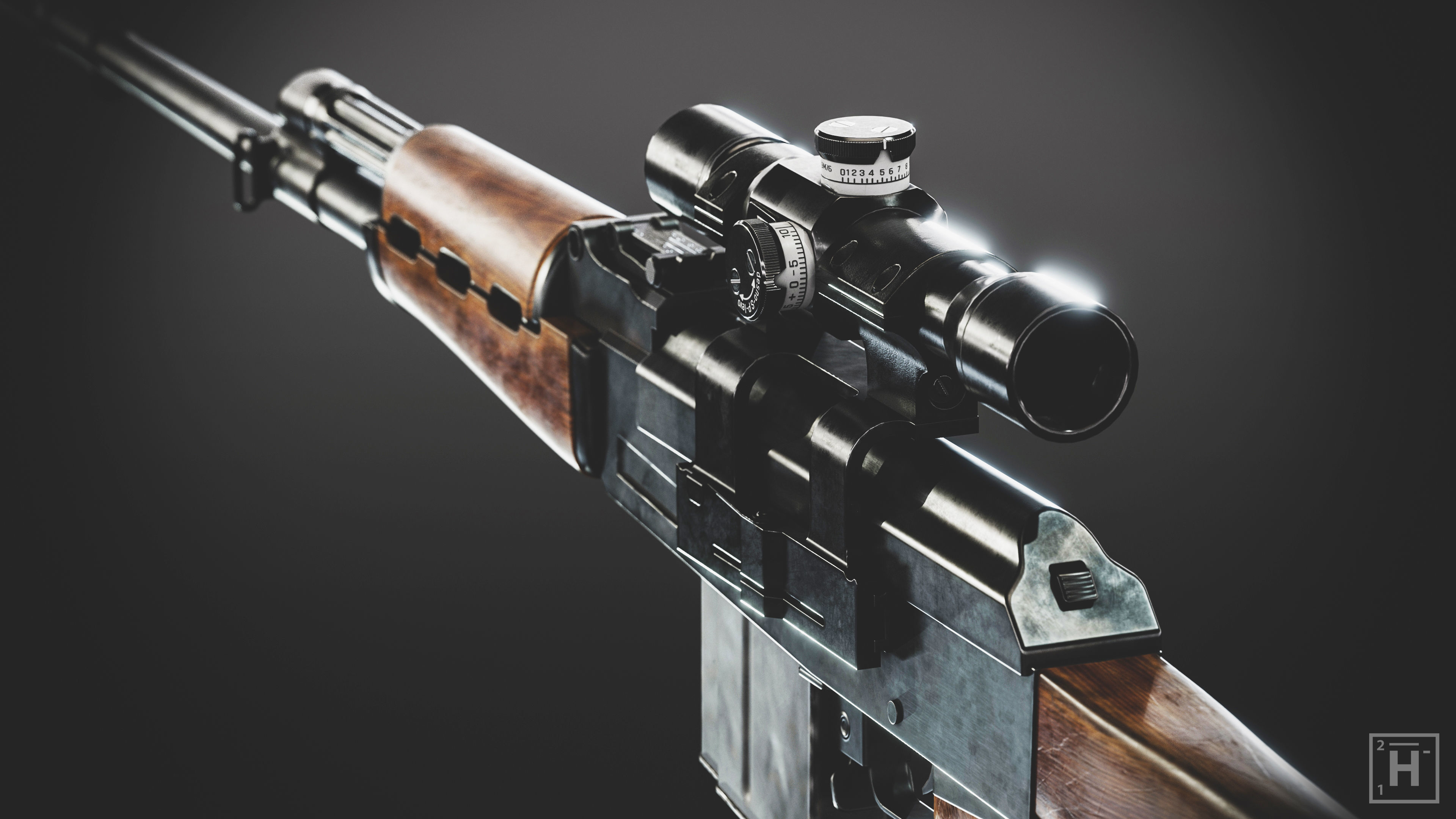 3D model M76 DMR VR / AR / low-poly | CGTrader