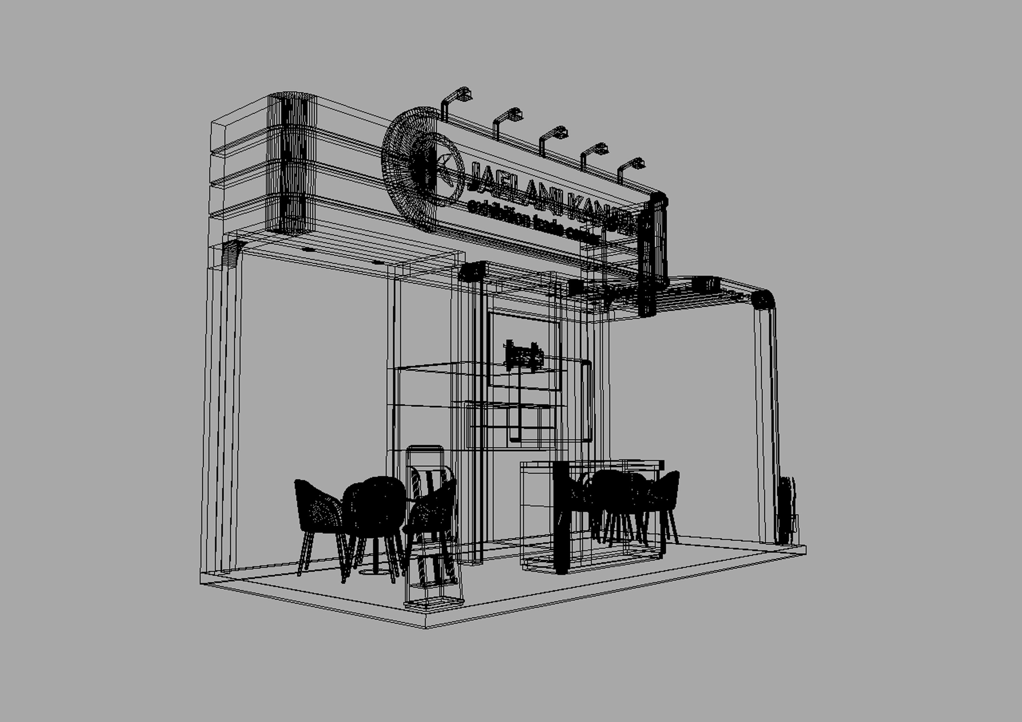 exhibition stand 18 sqm 3D model | CGTrader
