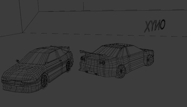 3D model TWO LOW POLY JDM CAR VR / AR / low-poly | CGTrader