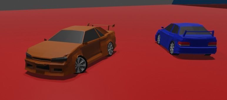3D model TWO LOW POLY JDM CAR VR / AR / low-poly | CGTrader