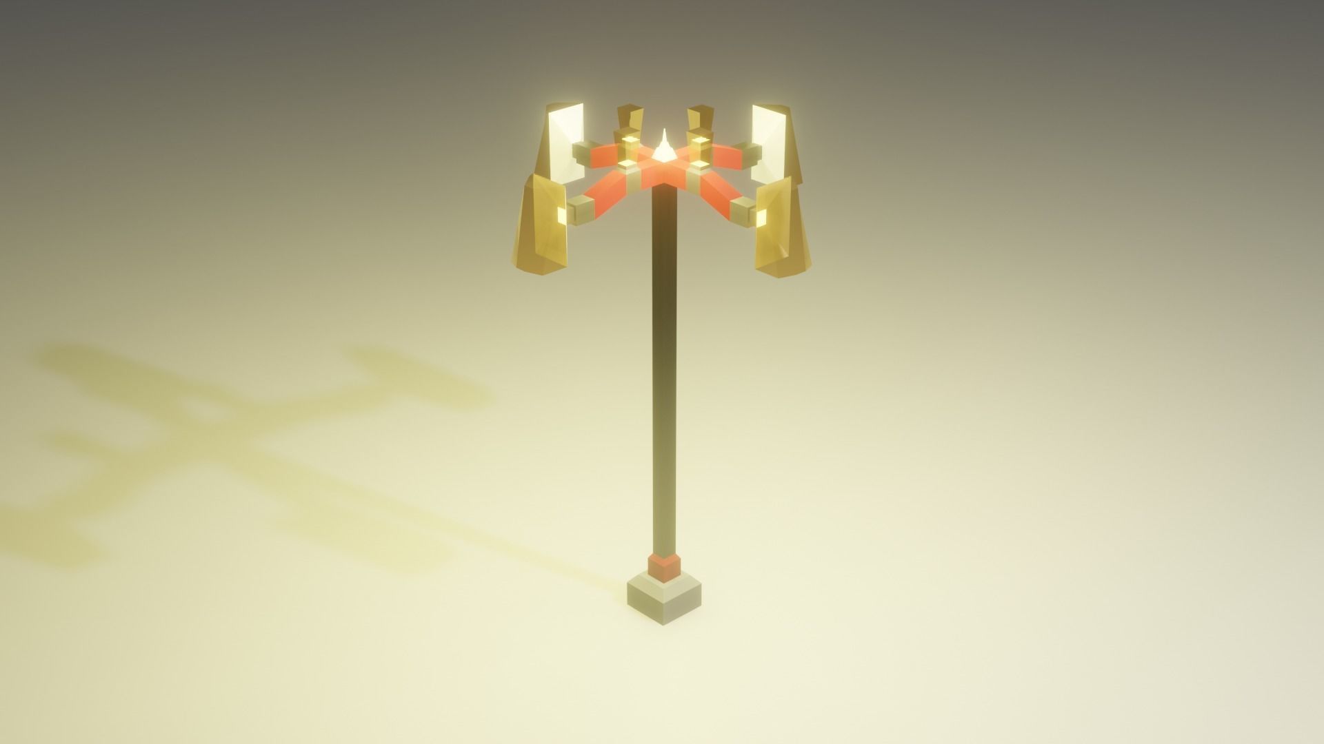 Low Poly Street Lamp free VR / AR / low-poly 3D model | CGTrader