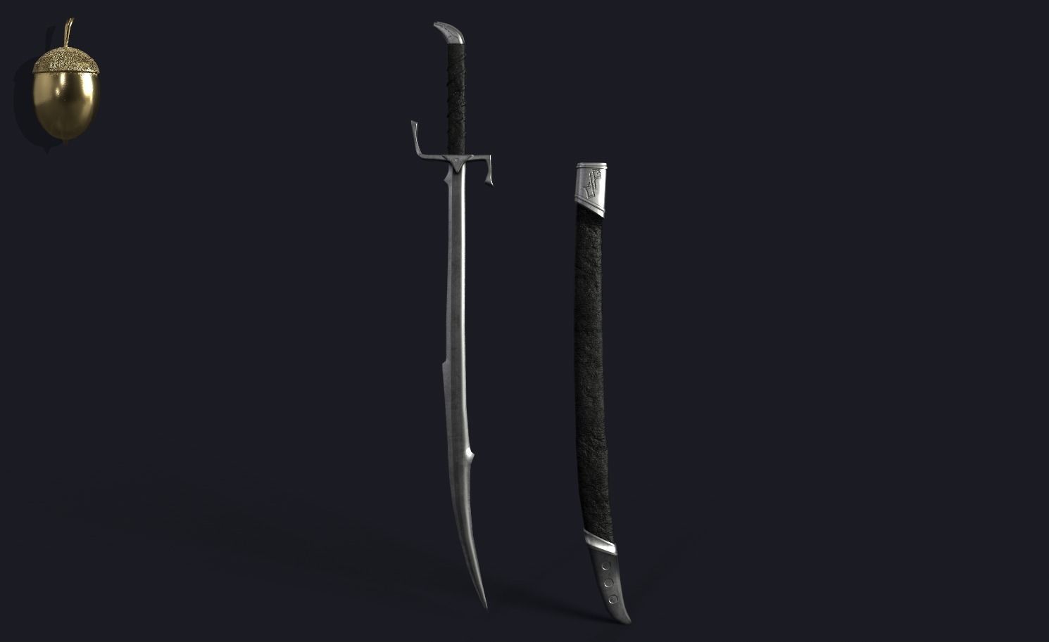 Elegant Scimitar 3D model | CGTrader