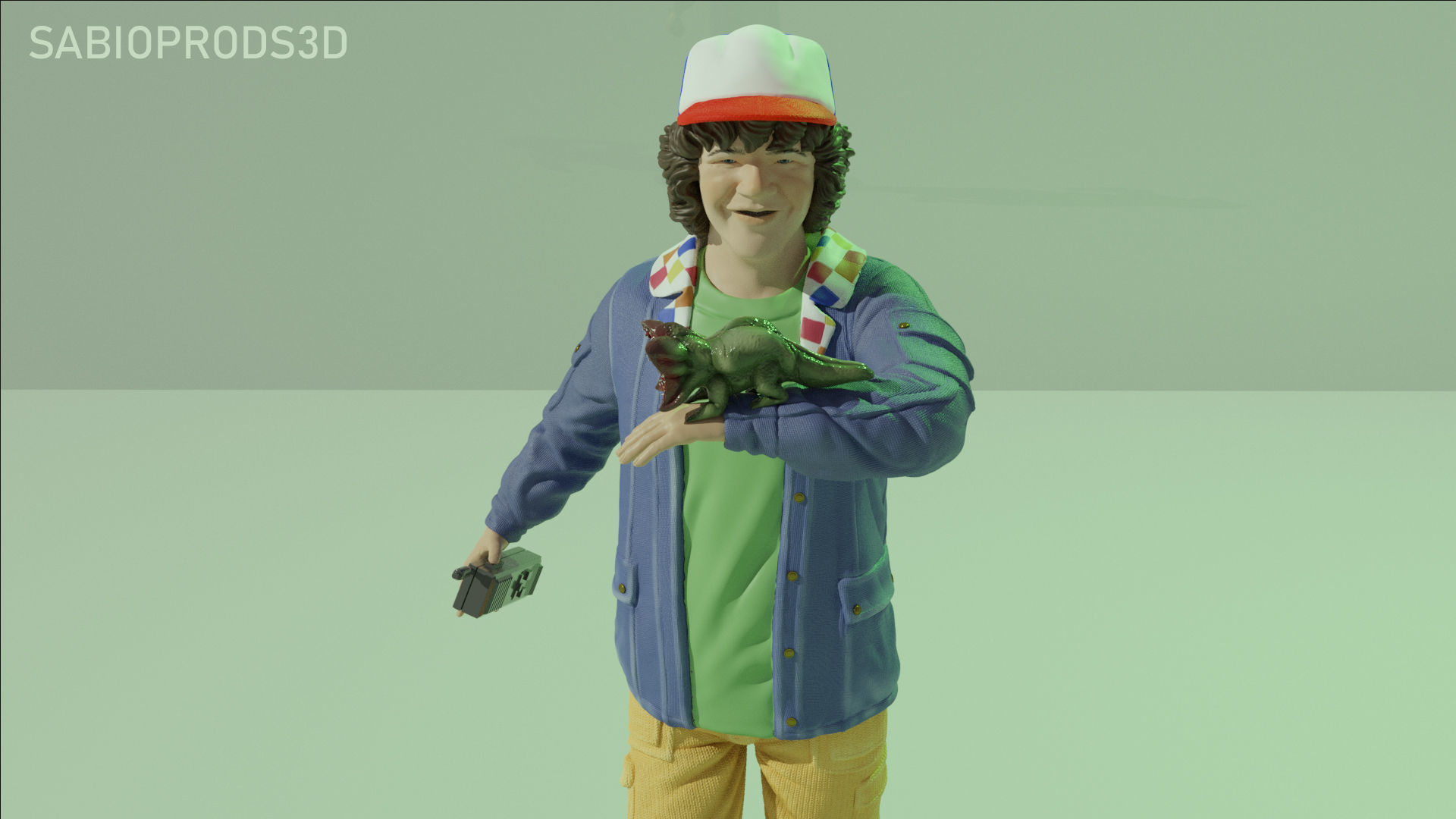 STRANGER THINGS DUSTIN 3D PRINT MODEL SABIOPRODS 3D model 3D printable ...