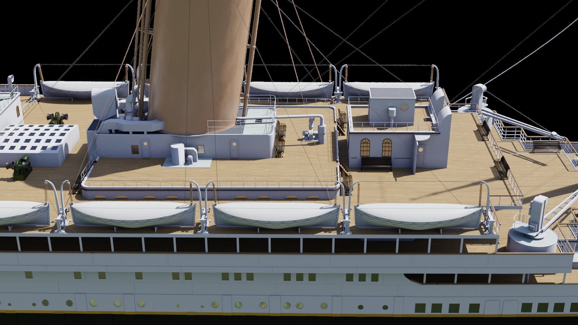RMS Titanic Cinematic Filming Model 3D model | CGTrader
