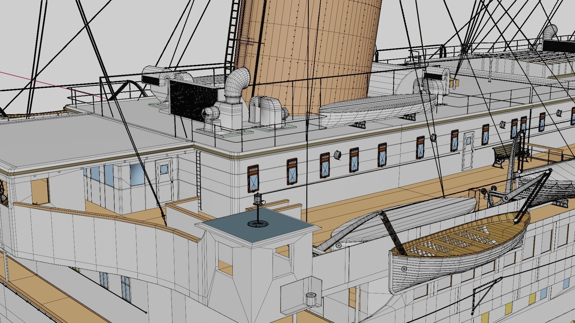 RMS Titanic Cinematic Filming Model 3D model | CGTrader