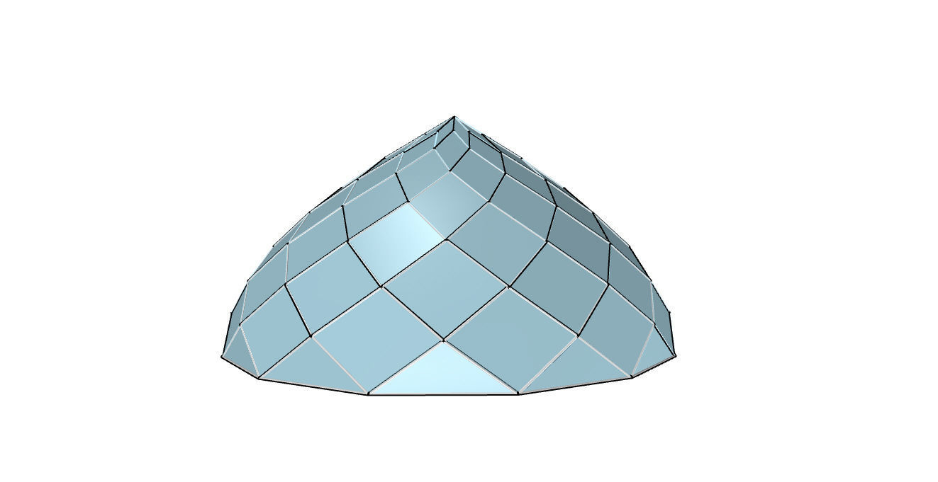Pointed Dome with Door Opening and enclosure Panels 3D model | CGTrader