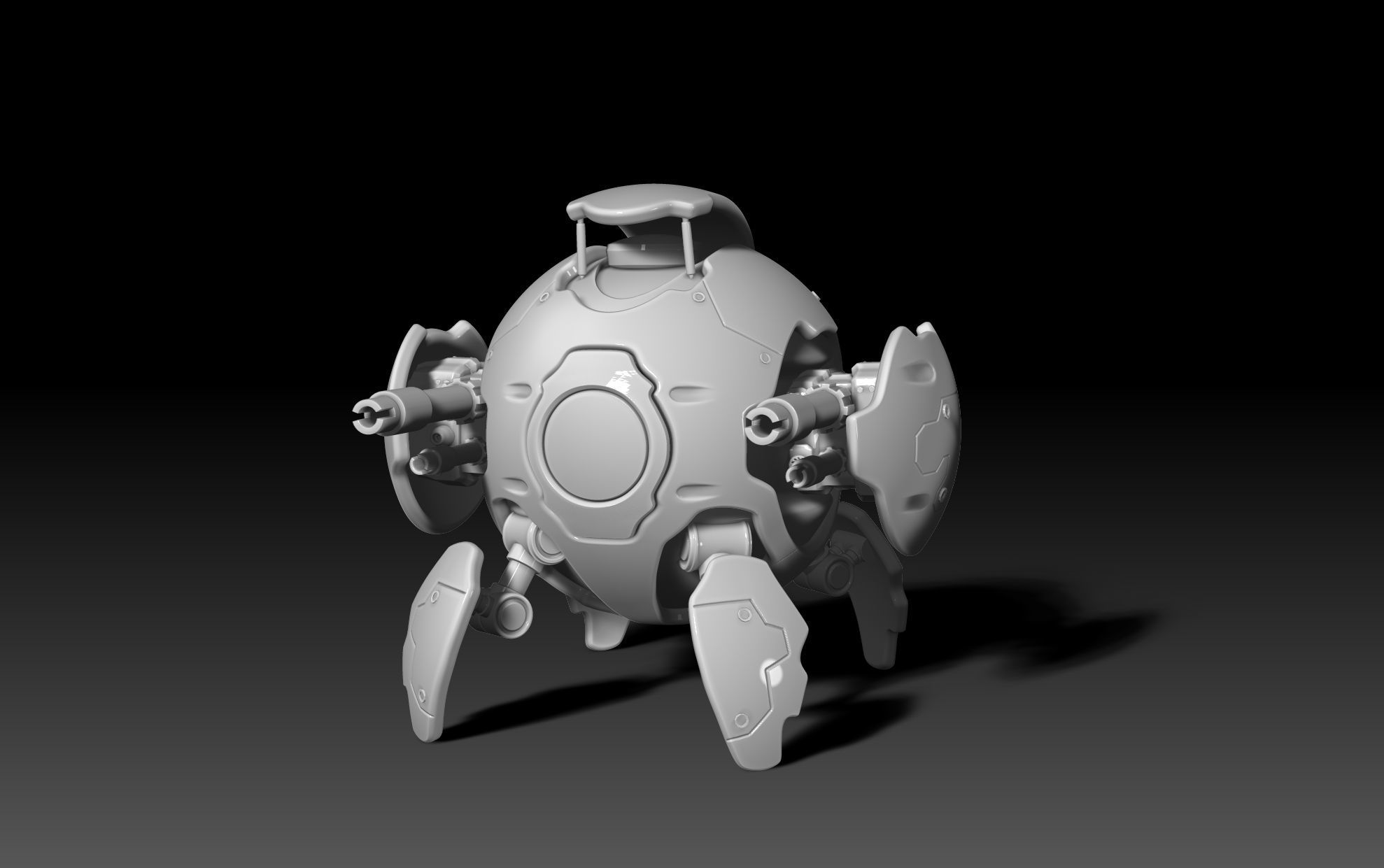 Ball Roll Robot 3D model 3D printable | CGTrader