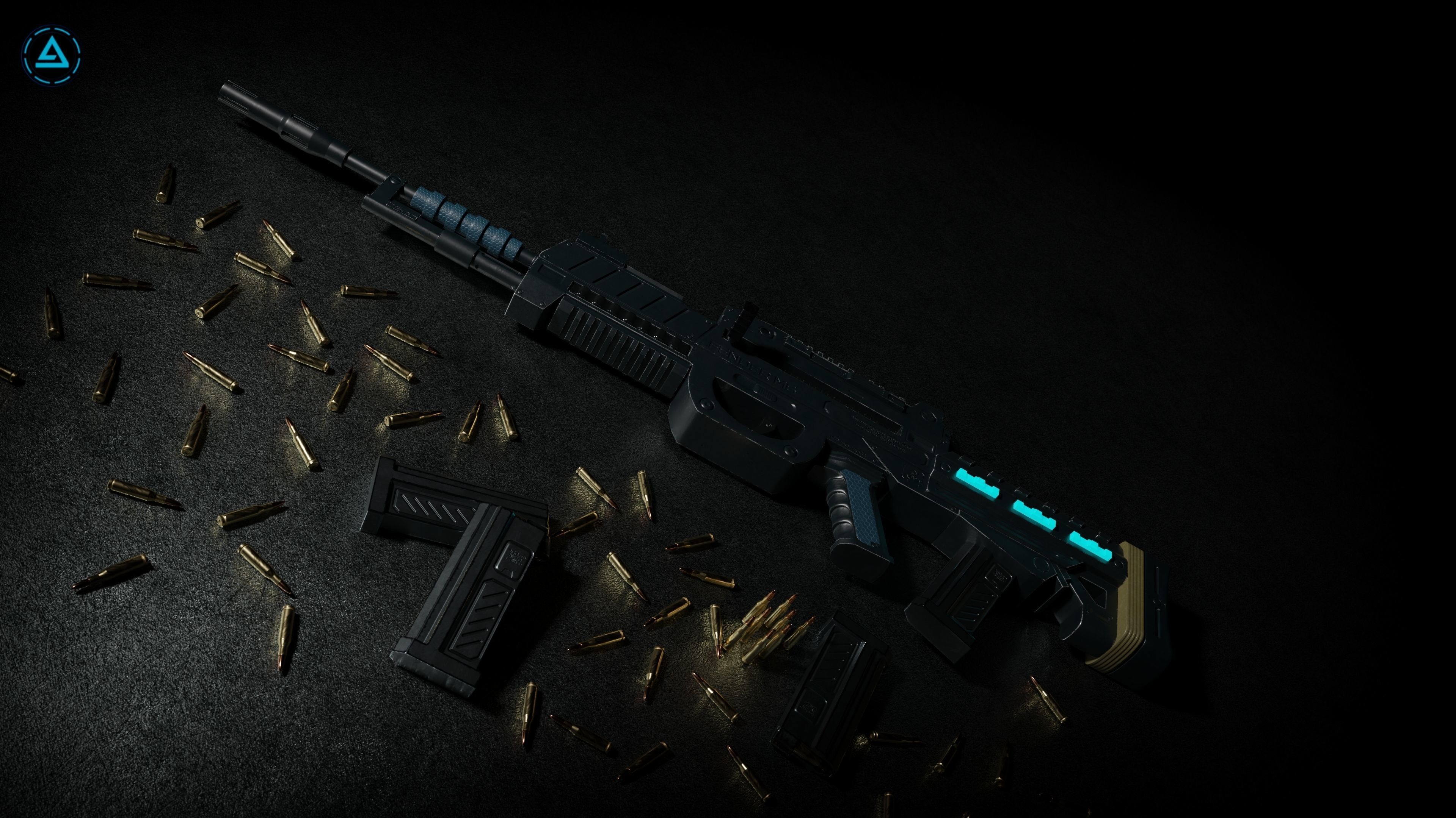 3D model FENDER M6 Assault Rifle VR / AR / low-poly | CGTrader