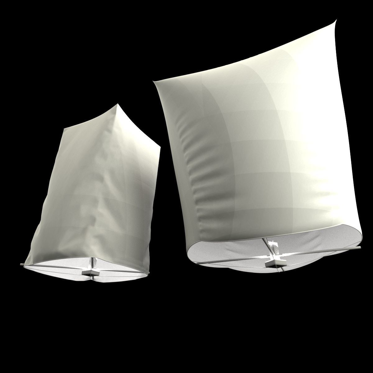 Chinese sky lantern 3D model | CGTrader
