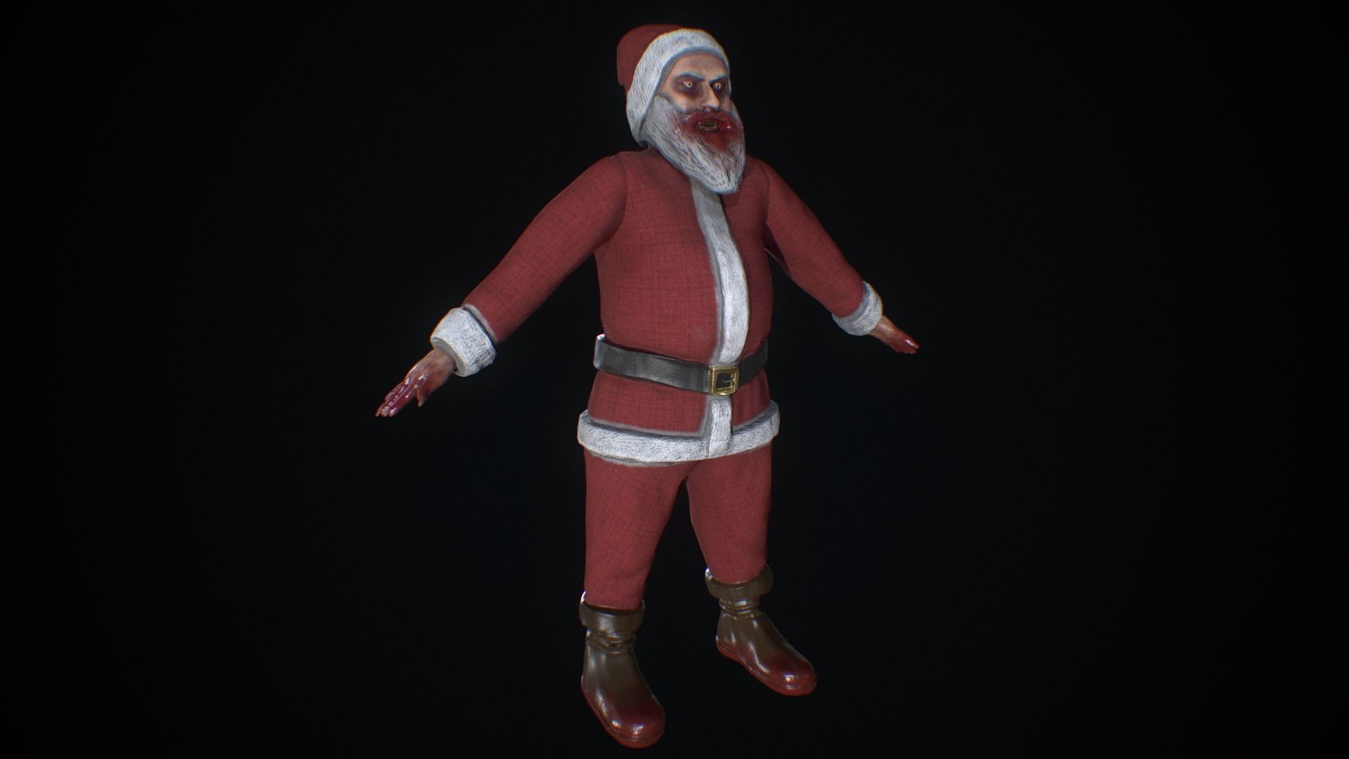 3D model Santa Claus Evil VR / AR / low-poly | CGTrader