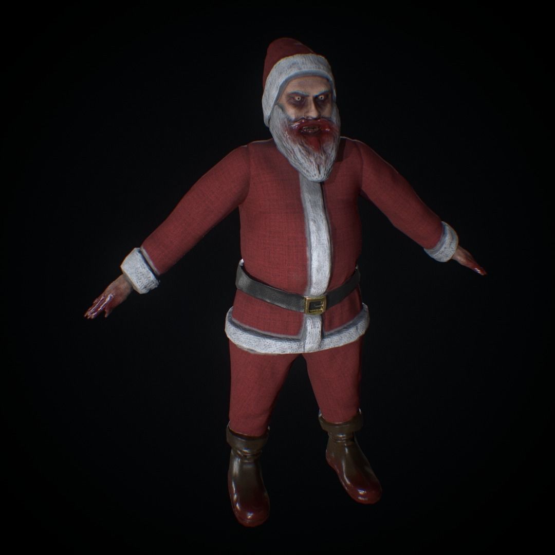 3D model Santa Claus Evil VR / AR / low-poly | CGTrader