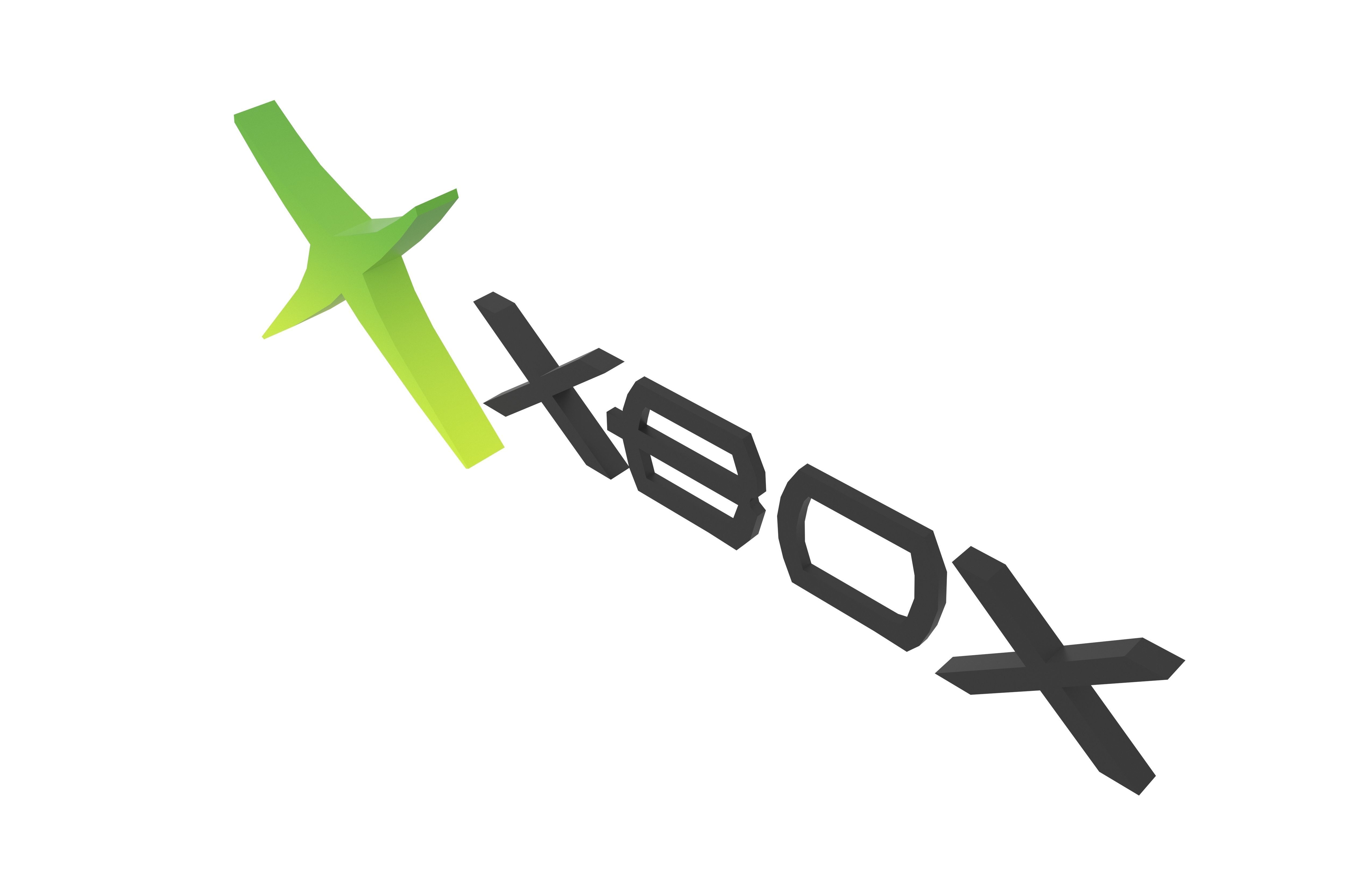 Xbox 2001 Logo v1 002 free VR / AR / low-poly 3D model | CGTrader