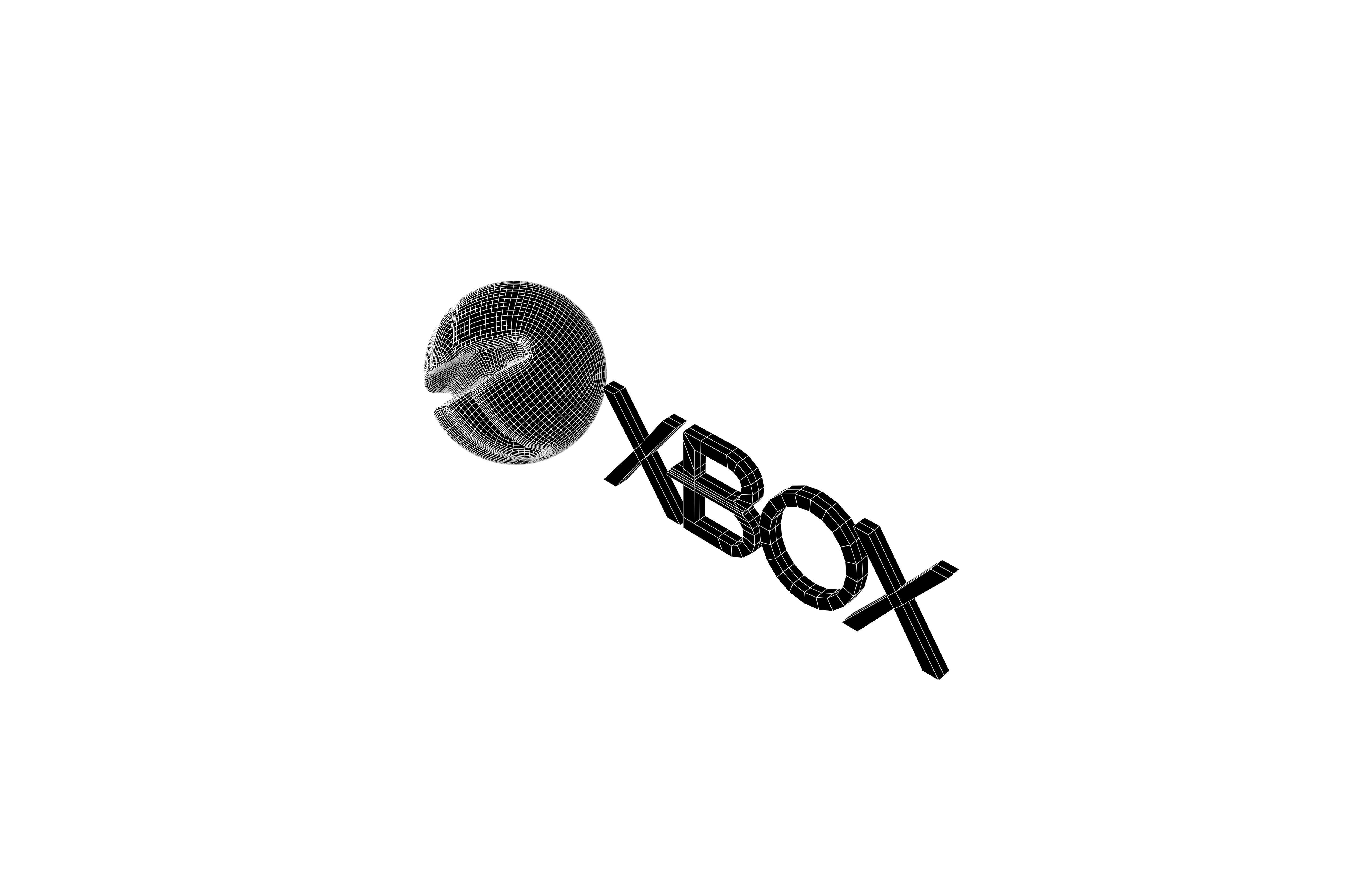 Xbox 2005 Logo v1 001 free VR / AR / low-poly 3D model | CGTrader