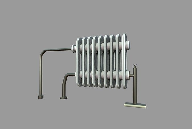 3D model Radiator white VR / AR / low-poly | CGTrader