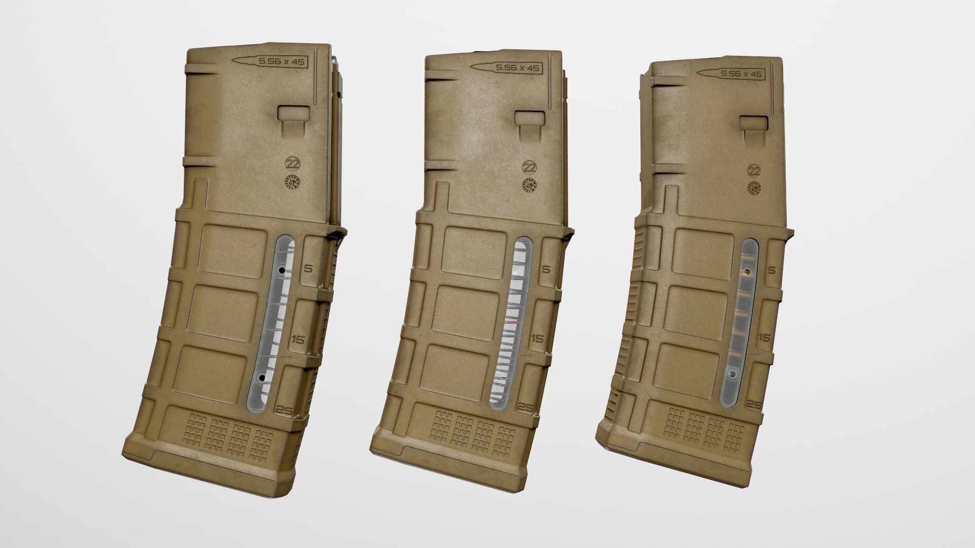 Magpul PMAG 30 AR Gen 3 Window Magazine free VR / AR / low-poly 3D ...