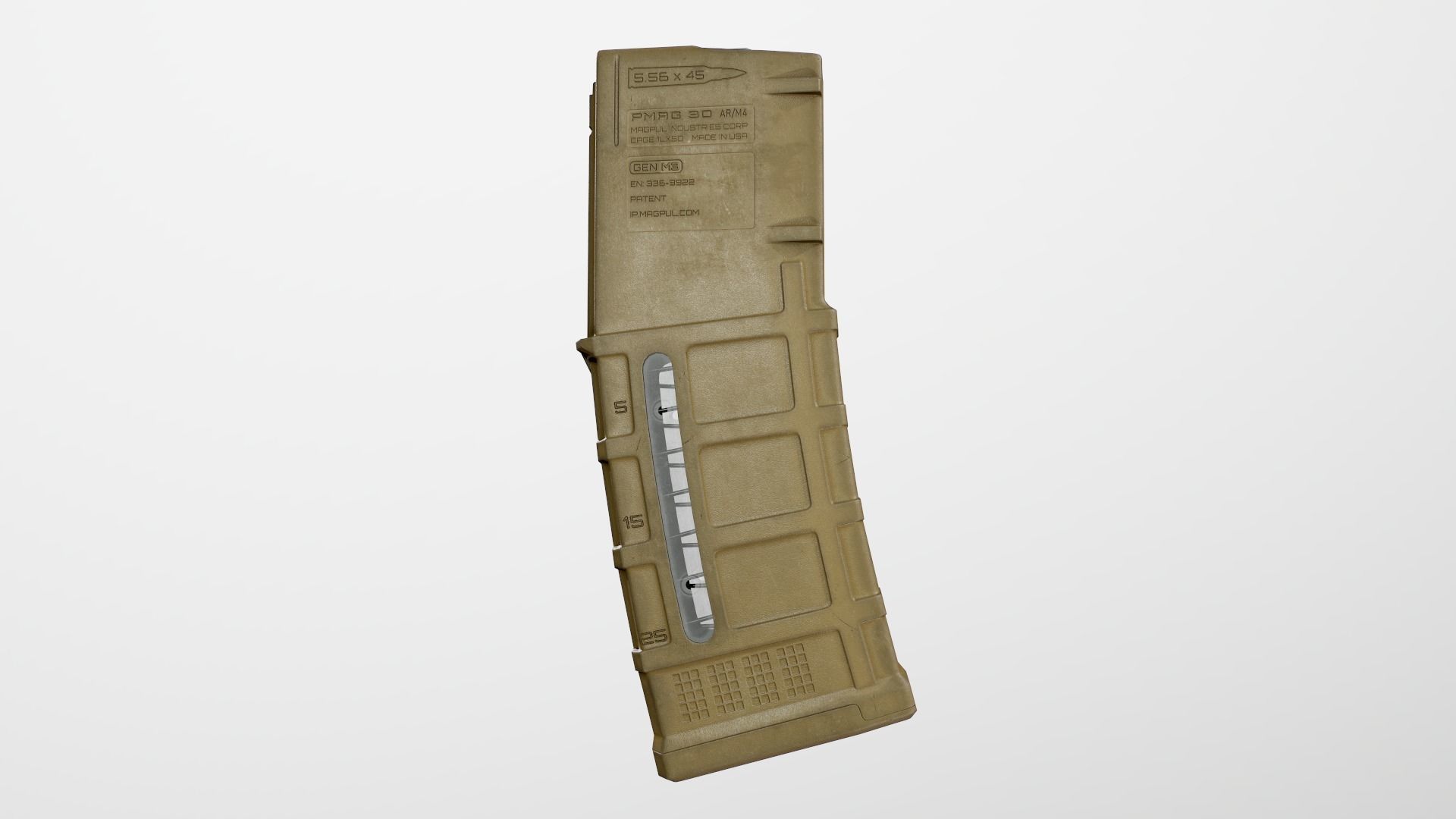 Magpul PMAG 30 AR Gen 3 Window Magazine free VR / AR / low-poly 3D ...