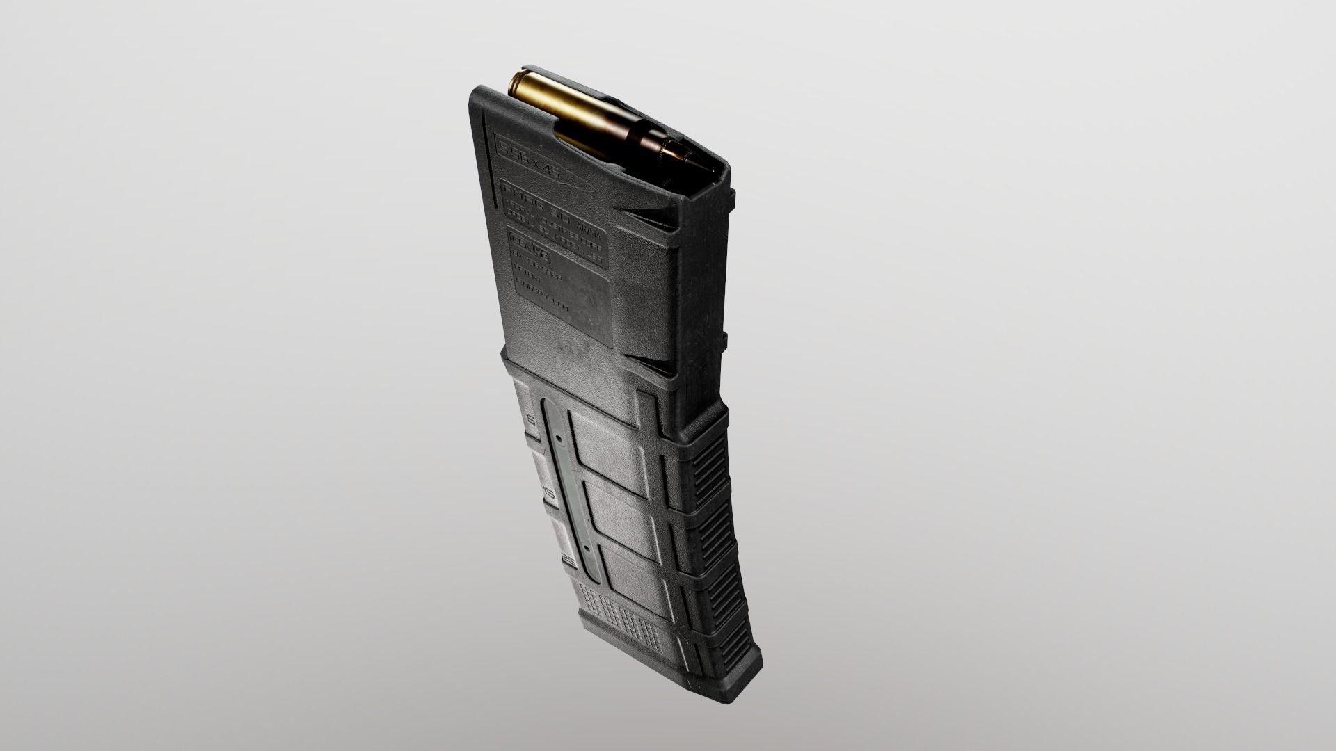 Magpul PMAG 30 AR Gen 3 Window Magazine free VR / AR / low-poly 3D ...