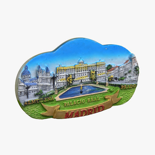 Madrid Spain Magnet Souvenir 3D model 3D printable | CGTrader
