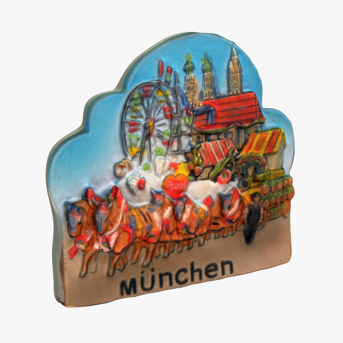 Munich Germany Magnet Souvenir 3D model 3D printable | CGTrader