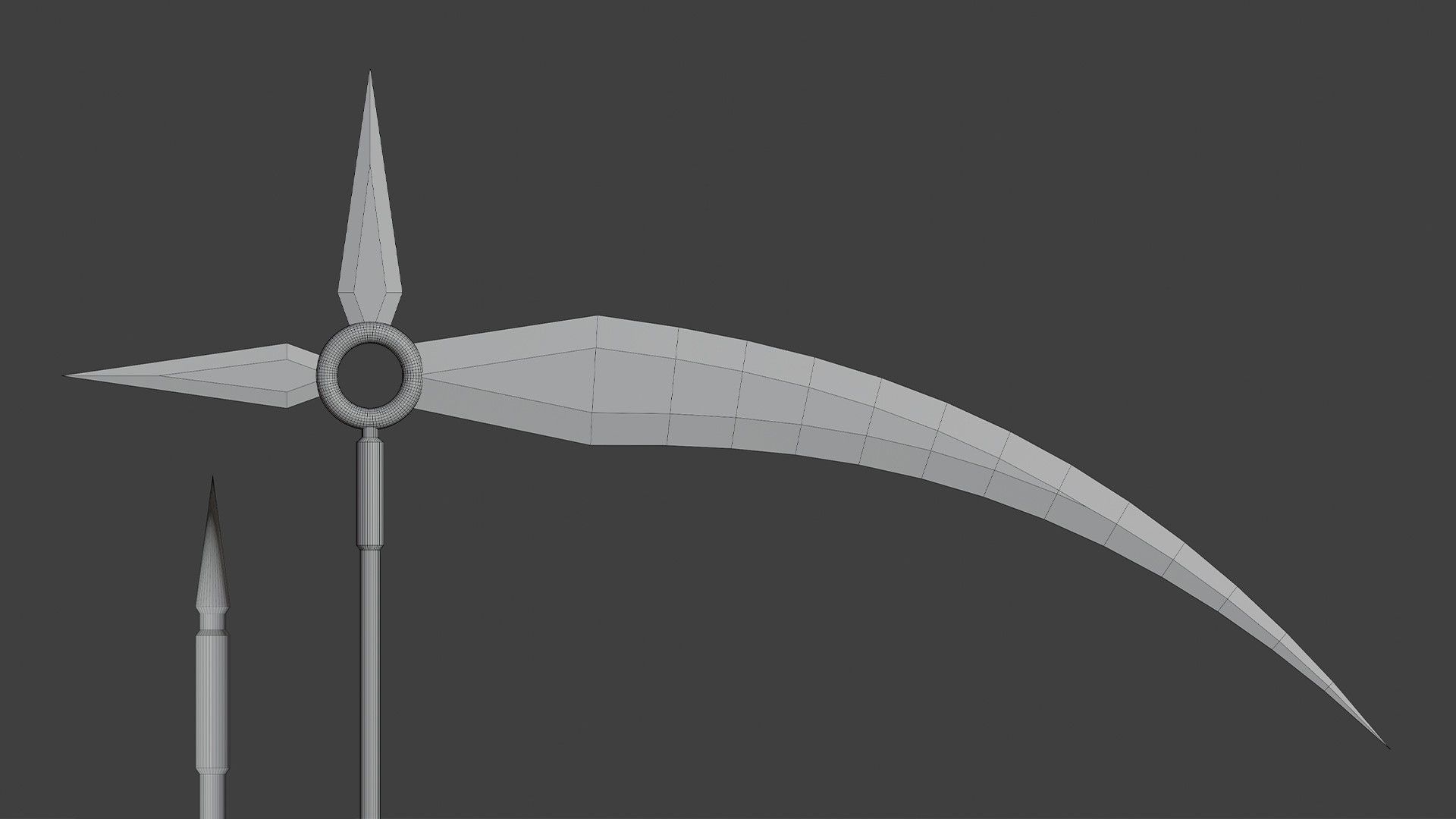 3D model Low Poly Scythe VR / AR / low-poly | CGTrader