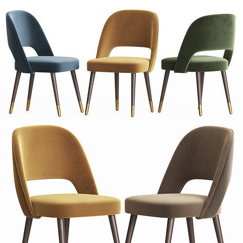 Thecontractchair Ava Side Chair 3D model | CGTrader