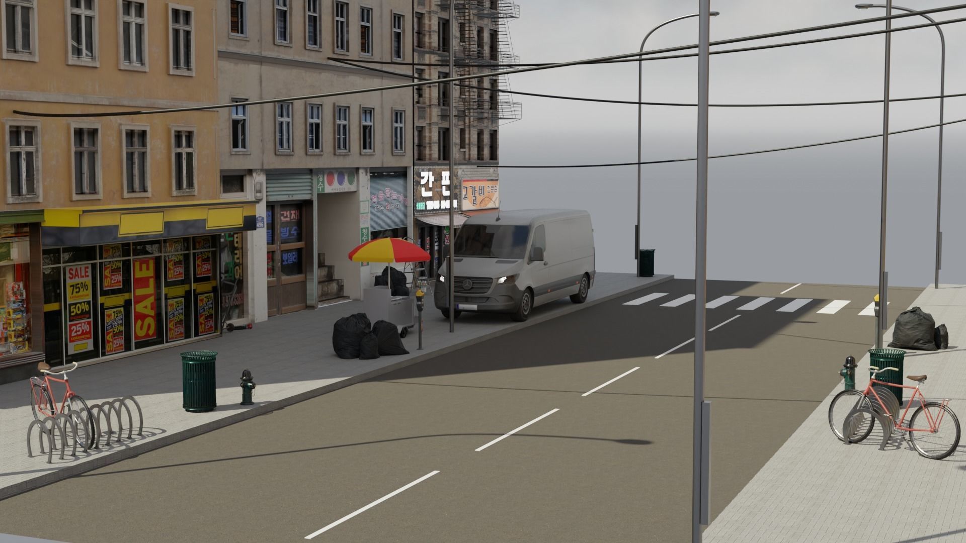 street1 free 3D model rigged | CGTrader