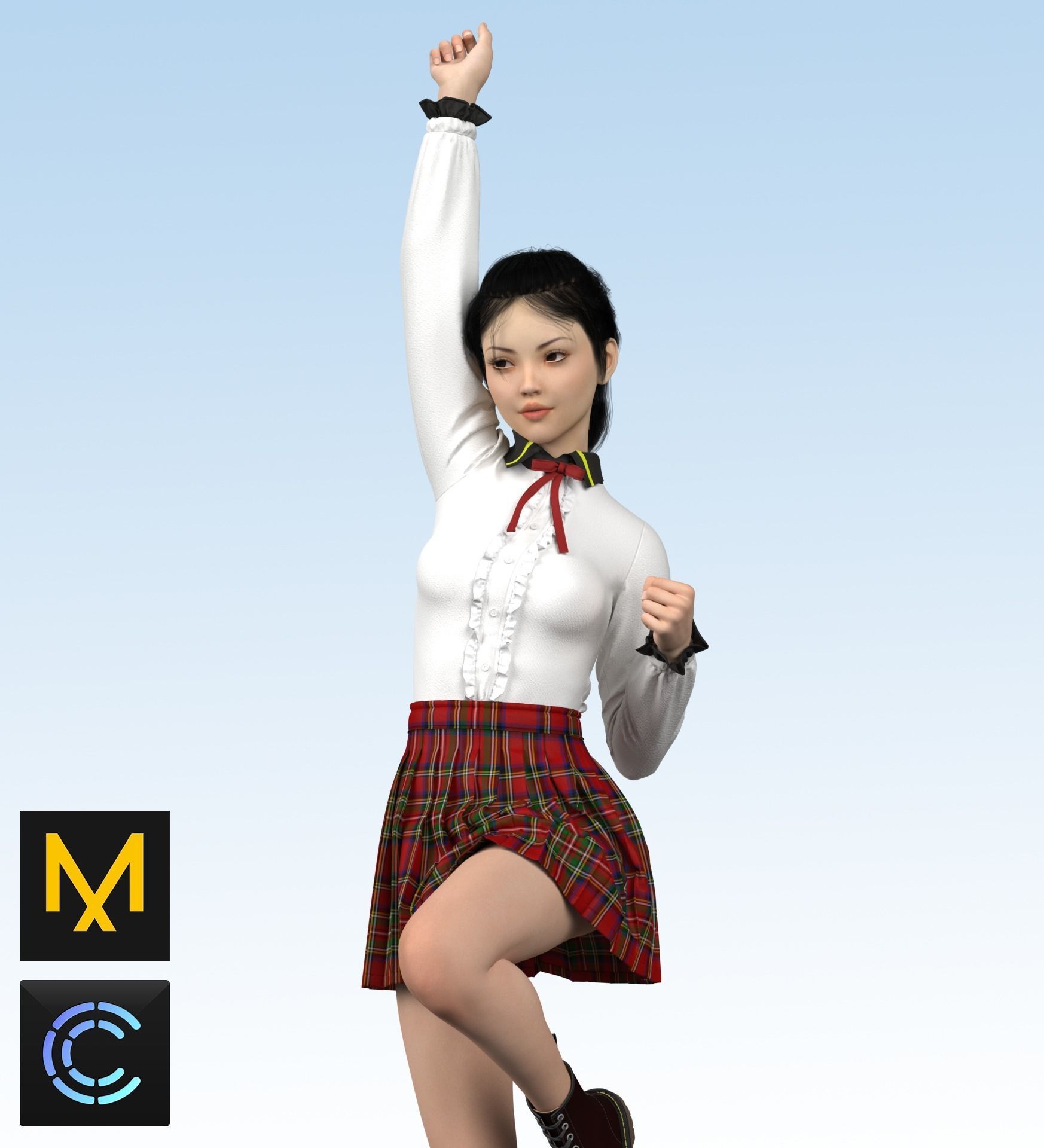 3D model Uniform for school 2 | CGTrader