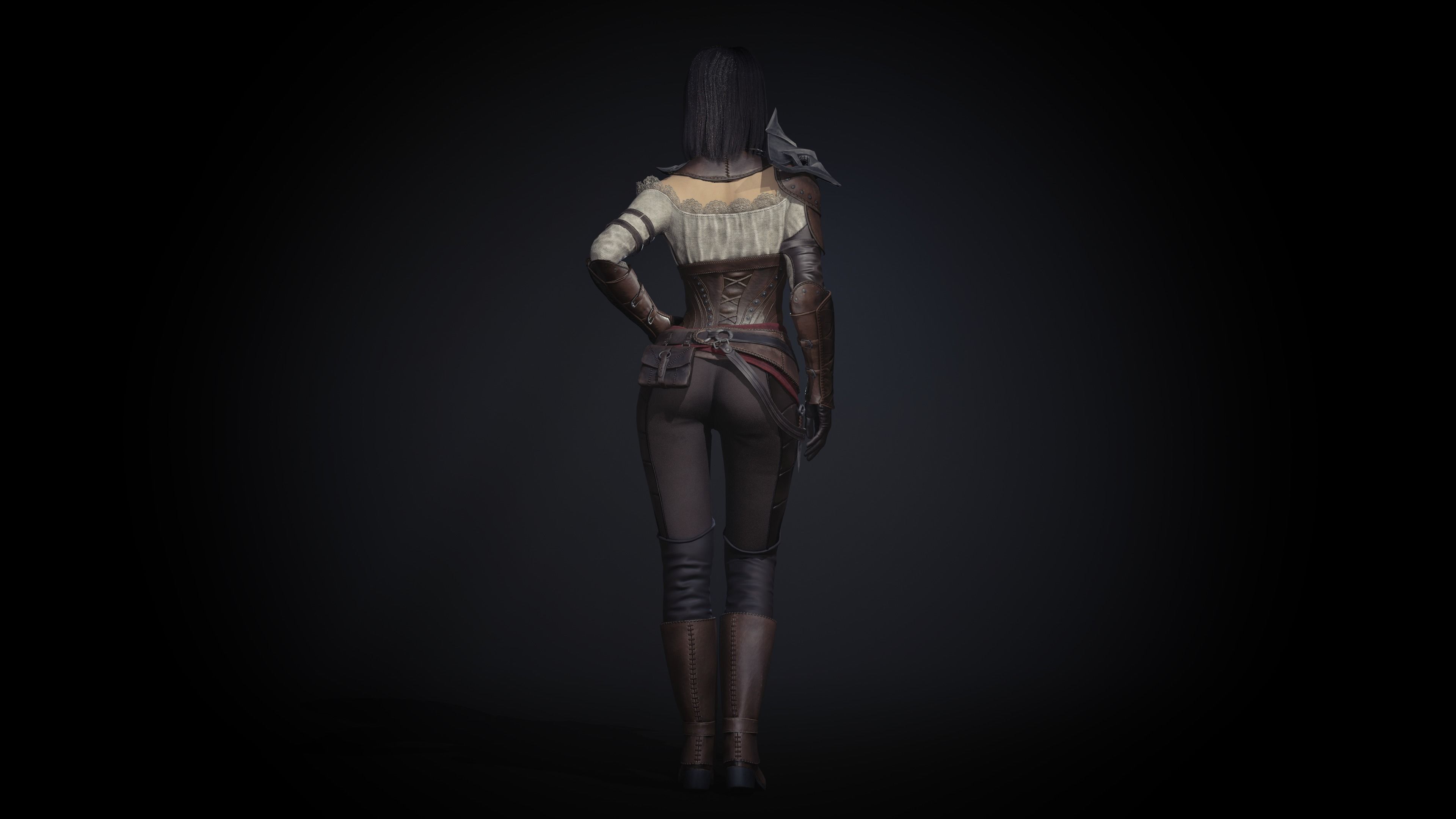 3D model Caroline VR / AR / low-poly | CGTrader