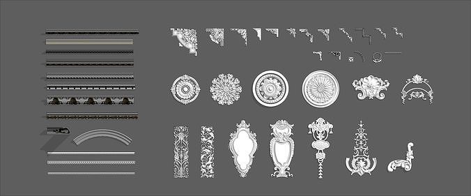 Molding Classic Revit 3D model | CGTrader