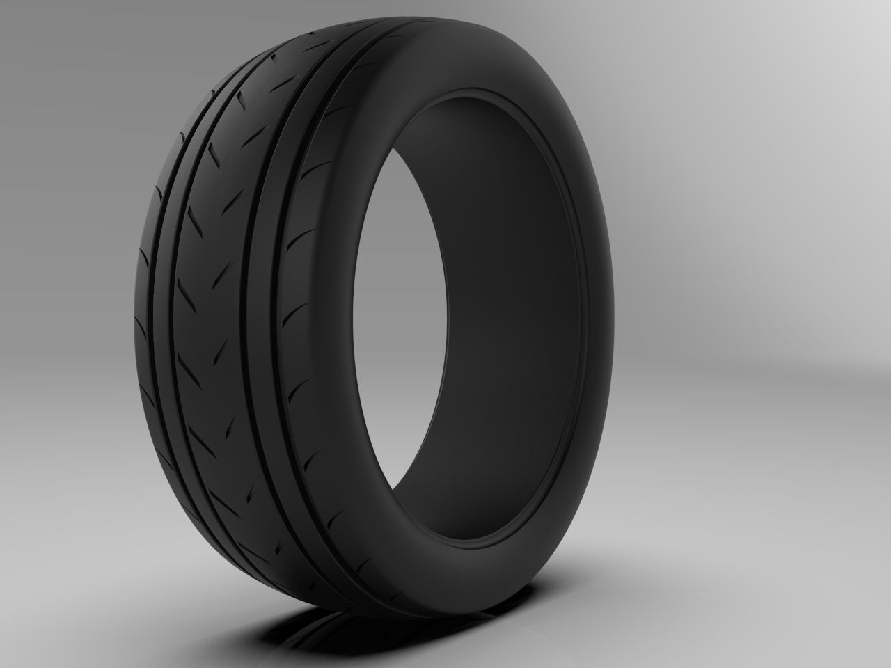 Basic Tyre and Rim 3D model | CGTrader