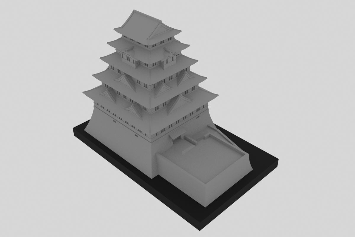 3D printable model Japanese Castle 2 | CGTrader