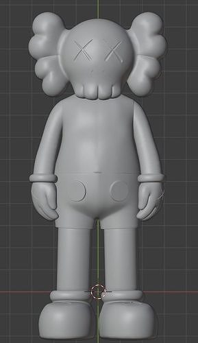 KAWS Companion 3D model 3D printable | CGTrader
