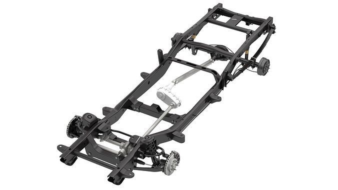 PICKUP TRUCK CHASSIS 4WD IFS 3D model | CGTrader